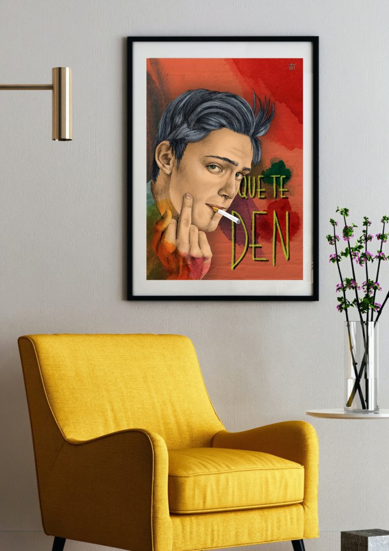 Que te den – Ilustración artística contemporánea en lámina decorativa ...