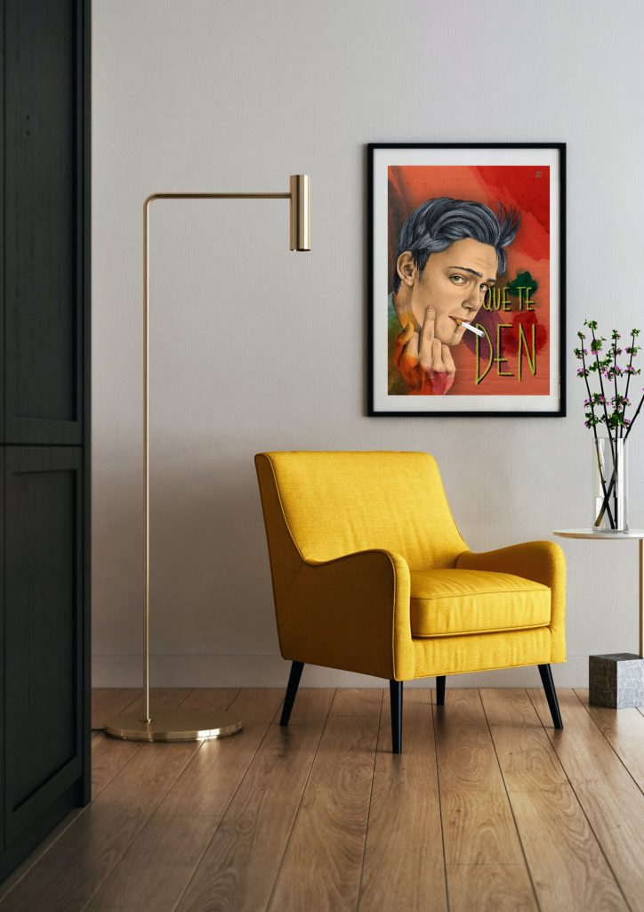 Que te den – Ilustración artística contemporánea en lámina decorativa ...